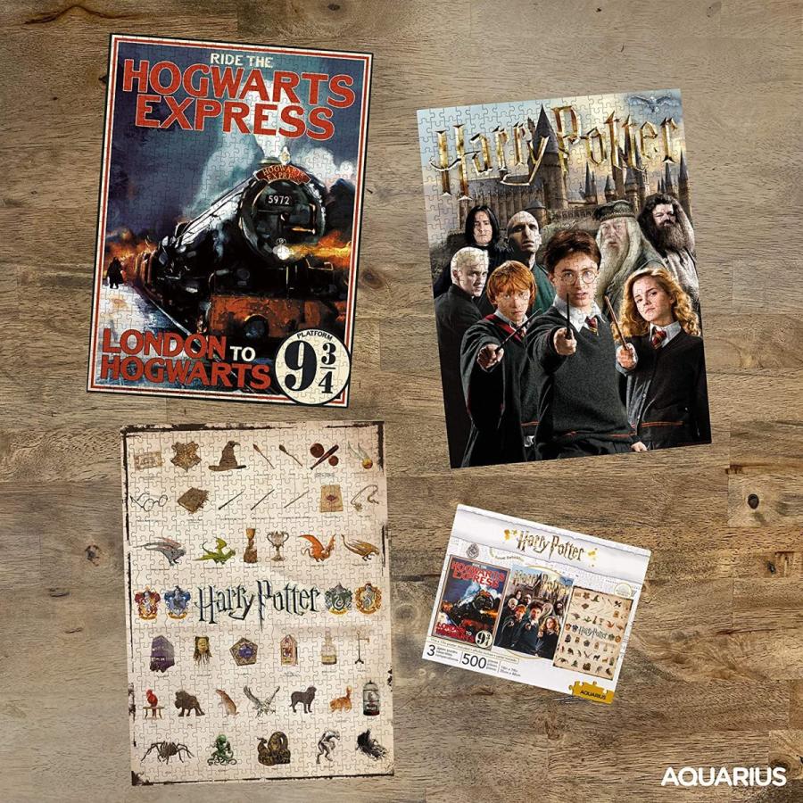 Harry Potter（ハリーポッター）500ピース x 3（Hogwarts Express・Collage・Icons）ジグソーパズル :t-nmr62001:TICKTACK 旭川 ...