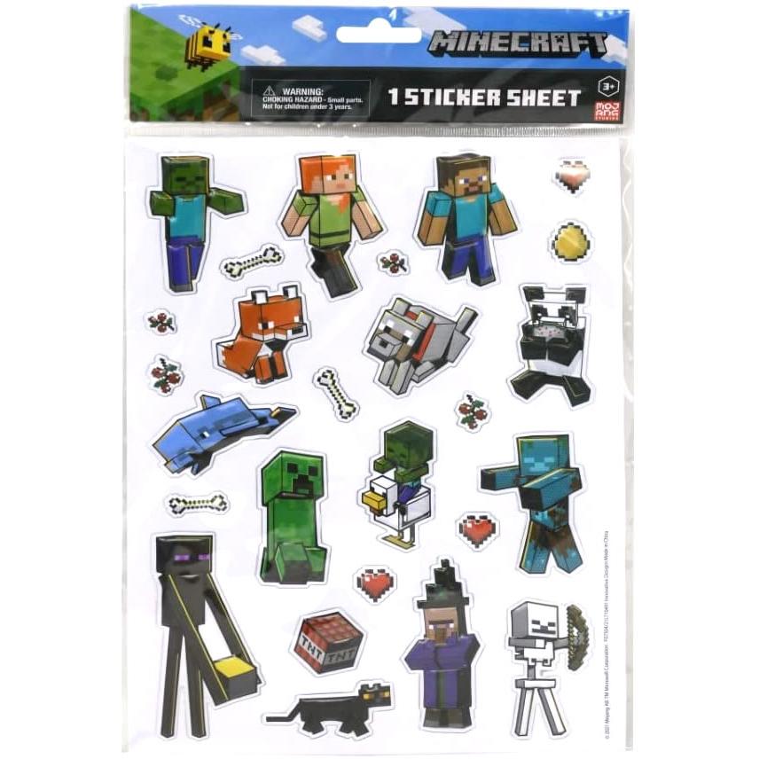 Minecraft (マインクラフト) Raised Sticker Sheet 立体シール 3D ステッカー : TICKTACK 旭川 - 通販 - Yahoo!ショッピング