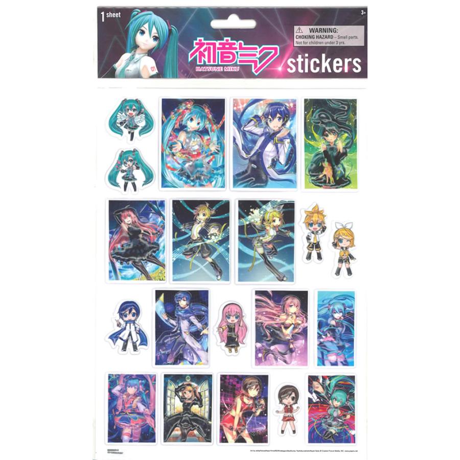 Hatsune Miku (初音ミク) Raised Sticker Sheet 立体シール 3D ステッカー : TICKTACK 旭川 ...
