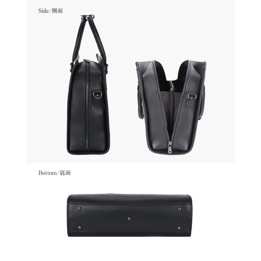 TIDING ビジネスバッグ メンズ 本革 ブリーフケース トートバッグ 2way 自立 出張 通勤 A4 撥水 16インチパソコン PC収納可 YKKファスナー 30代 40代 50代 ...