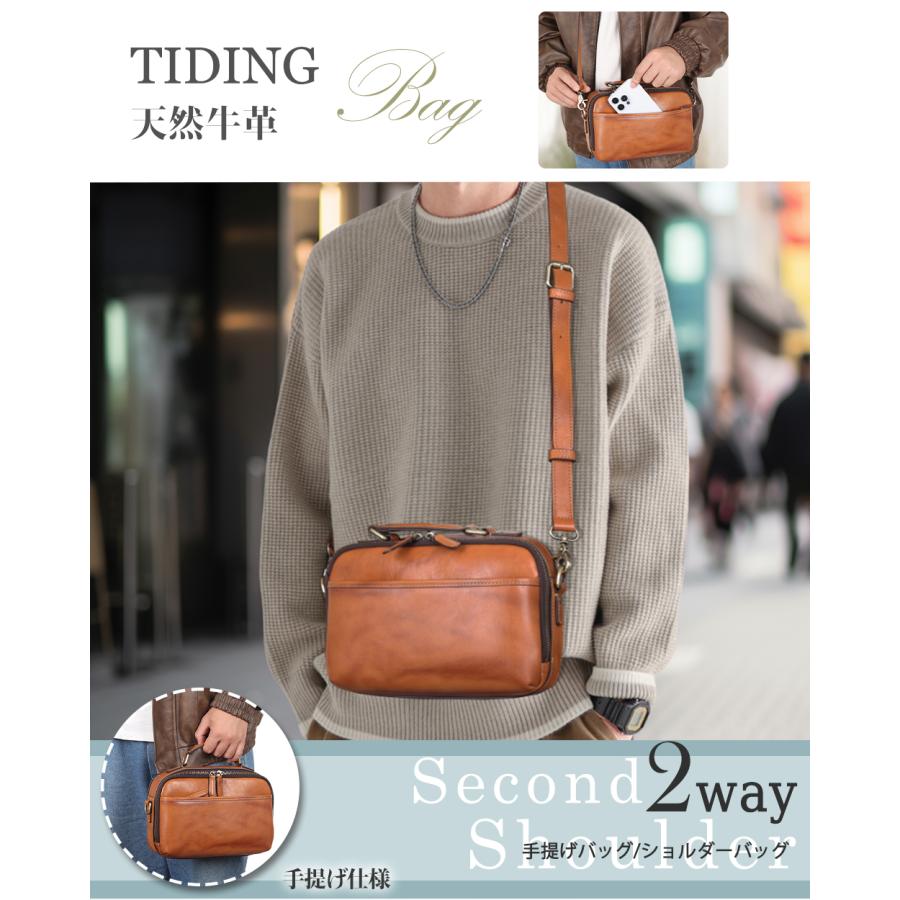 TIDING ナチュラル風 本革 ショルダーバッグ メンズ 斜めがけ 小さめ レディース 男女兼用 スマホポーチ : TIDING SHOP - 通販 - Yahoo!ショッピング
