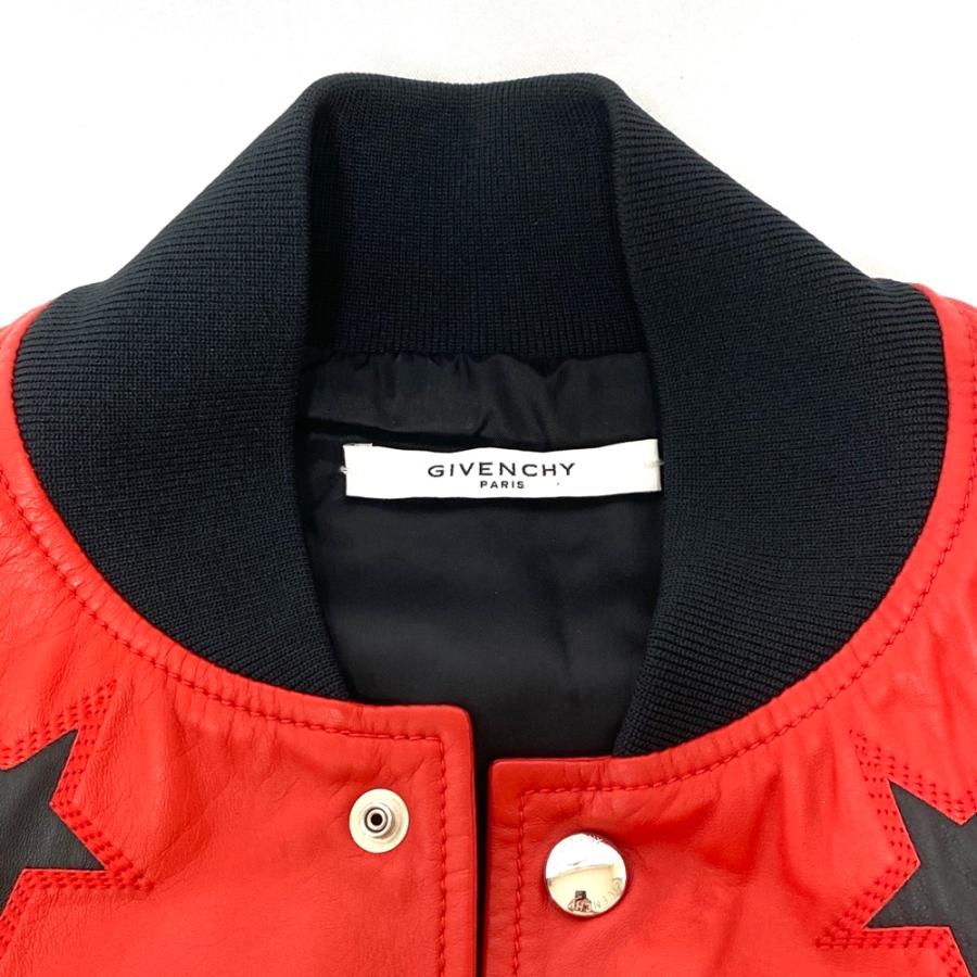 GIVENCHY ジバンシィ ブルゾン 48 ホワイト/レッド レザー 羊革 メンズ 星 スタジアムジャンパー ブランド アウター 古着 MU1005 : リサイクルショップティファナ ...
