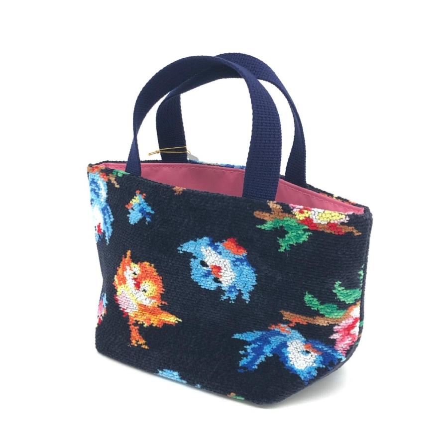 FEILER フェイラー ハンドバッグ 未使用品 ブラック シェニール織 小鳥柄 レディース bag 鞄 : リサイクルショップティファナ ...