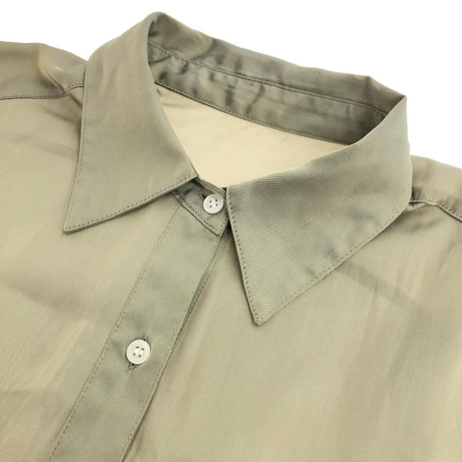 AMERI VINTAGE アメリヴィンテージ 半袖シャツ 良好 サイズF グリーン レディース トップス CHAMBRAY BIG PATTERN SHIRT : 1 ...