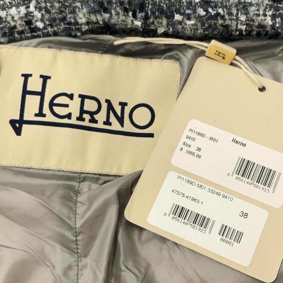 HERNO ヘルノ ダウンコート 未使用品 38 グレー ダウン80％ レディース ツイード アウター 2020 PI1189D-M01 : リサイクルショップティファナ - 通販 ...