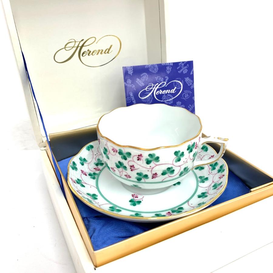 Herend ヘレンド カップ＆ソーサー 箱付 ホワイト 陶器 クローバー 洋食器 : リサイクルショップティファナ - 通販 - Yahoo!ショッピング