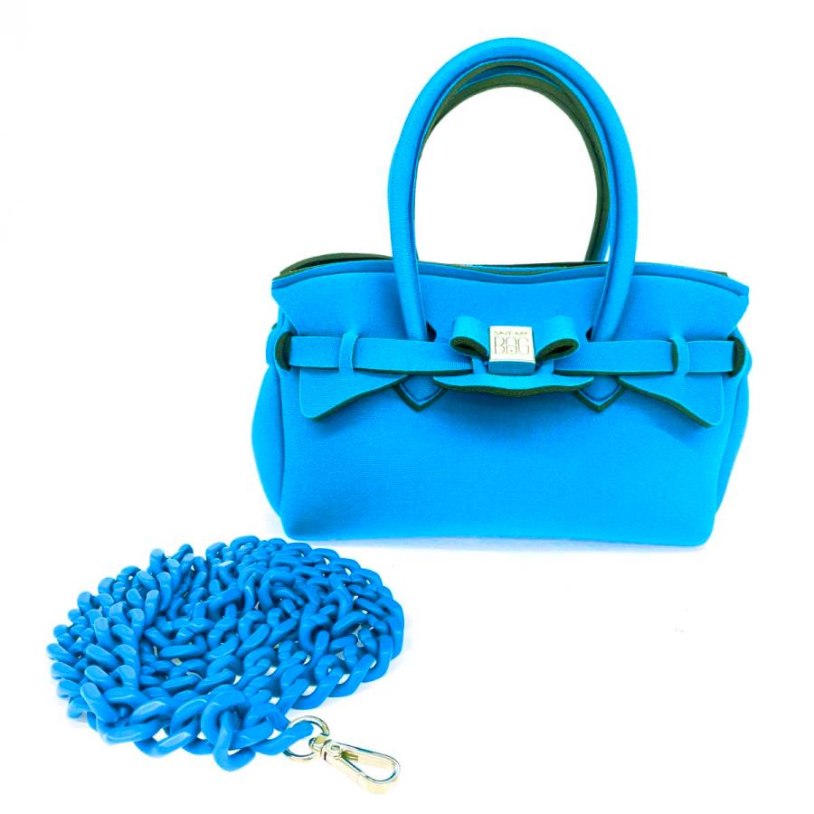 SAVE MY BAG セーブマイバッグ 2WAYバッグ 美品 ブルー ネオプレン レディース ハンド ショルダー bag 鞄 : リサイクルショップティファナ - 通販 - Yahoo!ショッピング