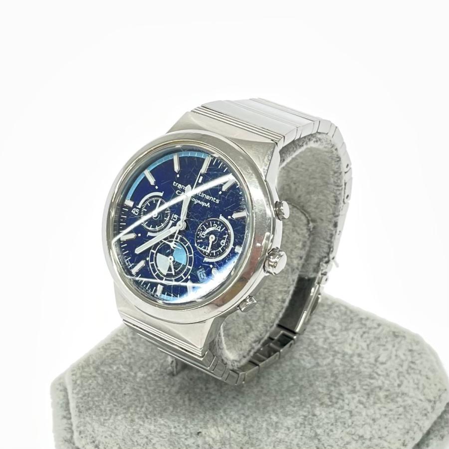 TRANS CONTINENTS トランスコンチネンツ 腕時計 クロノグラフ 0520-S025702 シルバーカラー SS レディース ...