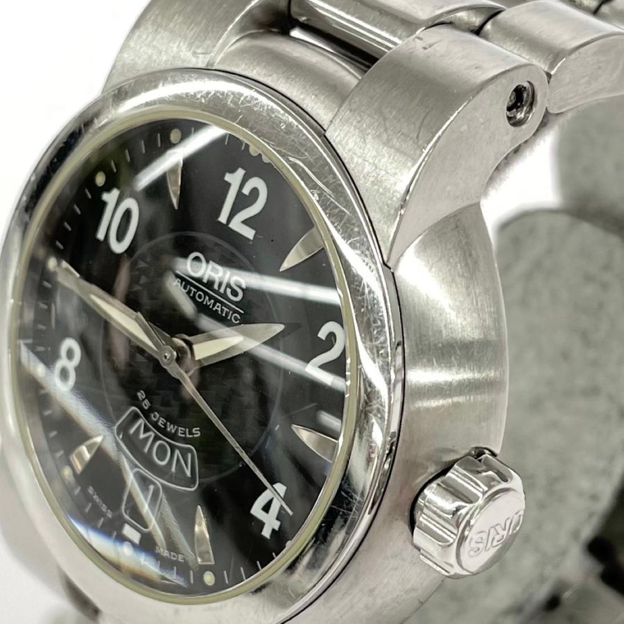 ORIS オリス 腕時計 オートマチック 自動巻 ビッグクラウン デイデイト 7517-41 シルバーカラー SS メンズ ウォッチ ...