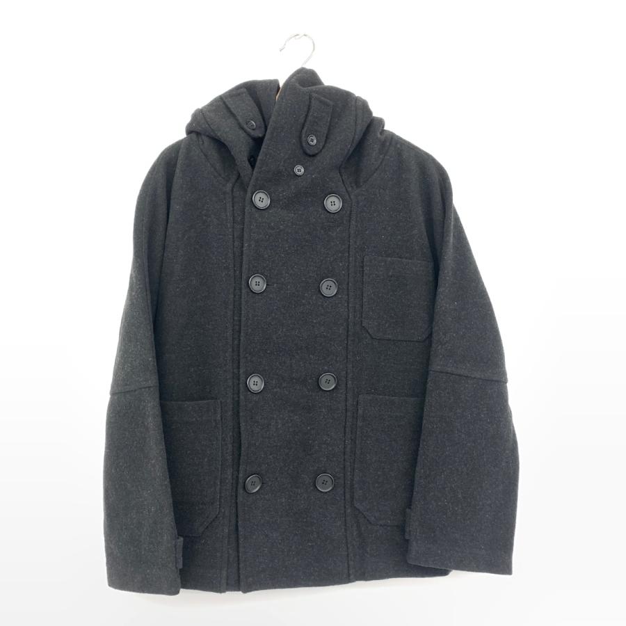 HACKNEY UNION WORKHOUSE ハックニーユニオンワークハウス フィッシャーマンズウール コート 良好 32 グレー メンズ ...