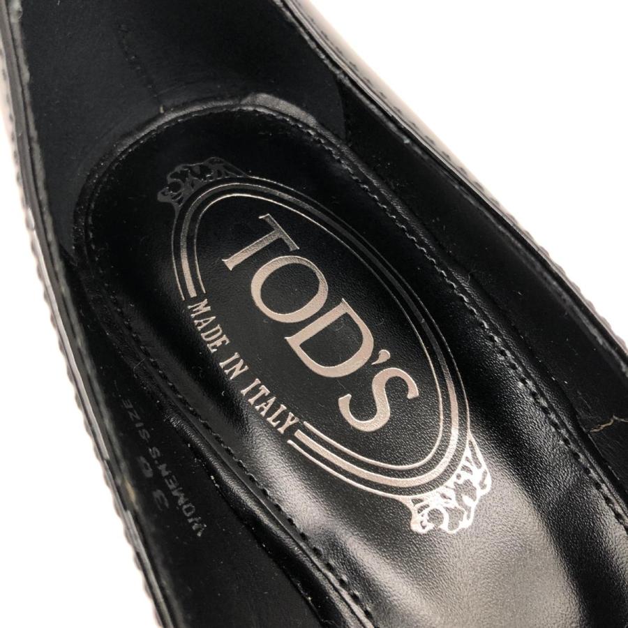 TOD'S トッズ パンプス 36 ブラック エナメル ウエッジソール レディース 靴 シューズ shoes : リサイクルショップティファナ - 通販 - Yahoo!ショッピング