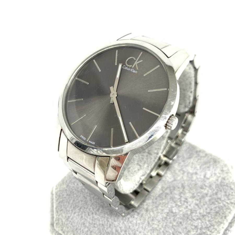 CALVIN KLEIN カルバンクライン 腕時計 クオーツ K2G 211 シルバーカラー メンズ ウォッチ watch : リサイクル ...