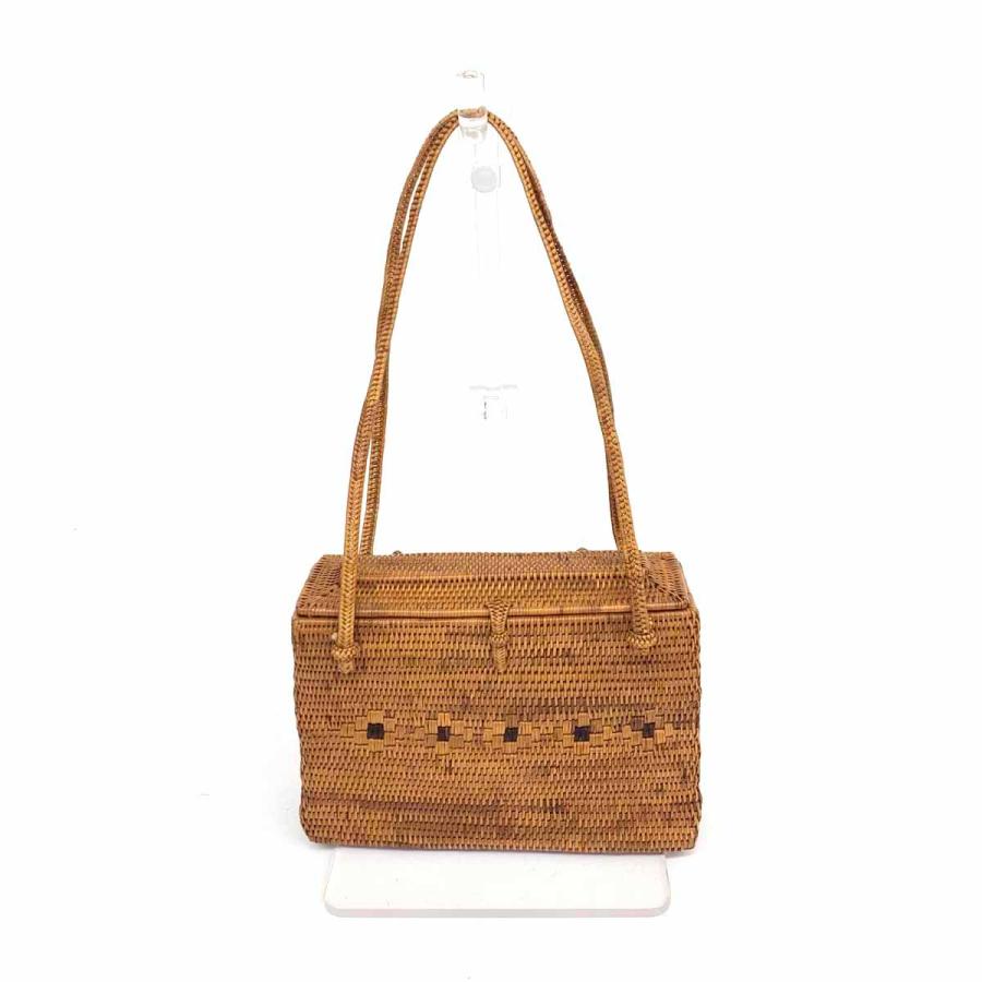ATA BAG アタバッグ かごバッグ 良好 ブラウン アタ オープンワイド レディース 肩掛け bag 鞄 : リサイクルショップティファナ ...