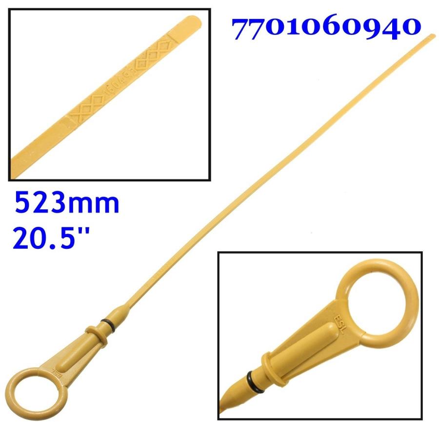 7701060940 RENAULT ルノー ルーテシア カングー トゥインゴ メガーヌ エンジンオイル ディップスティック 02 ...