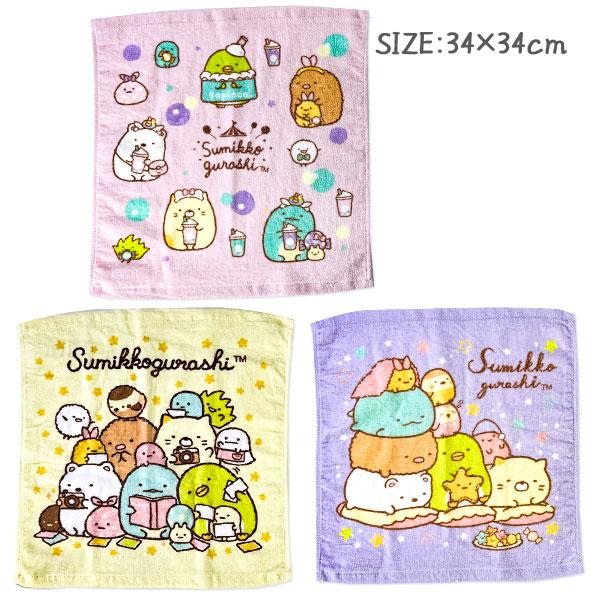 すみっコぐらし プリントハンドタオル【不良対応不可】 : こどもモールタイガーキャット - 通販 - Yahoo!ショッピング