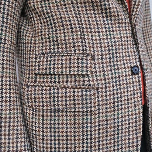 D.C.WHITE ディーシーホワイトHacking Jacket ハッキングジャケット テーラードジャケット ツイード ウール アブラハムムーン社 アメトラ メンズ 〔FL ...