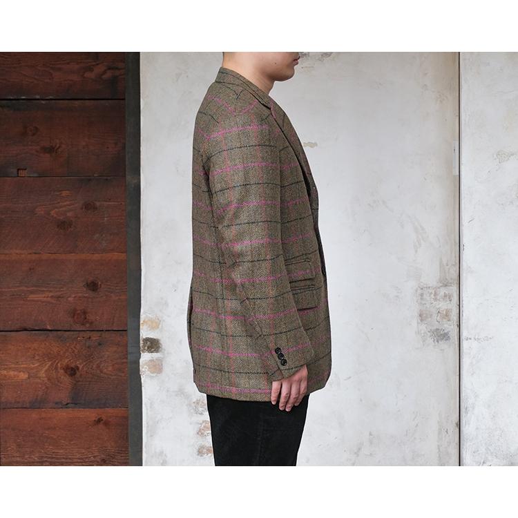 D.C.WHITE ディーシーホワイトHacking Jacket ハッキングジャケット テーラードジャケット ツイード ウール アブラハムムーン社 アメトラ メンズ 〔FL ...