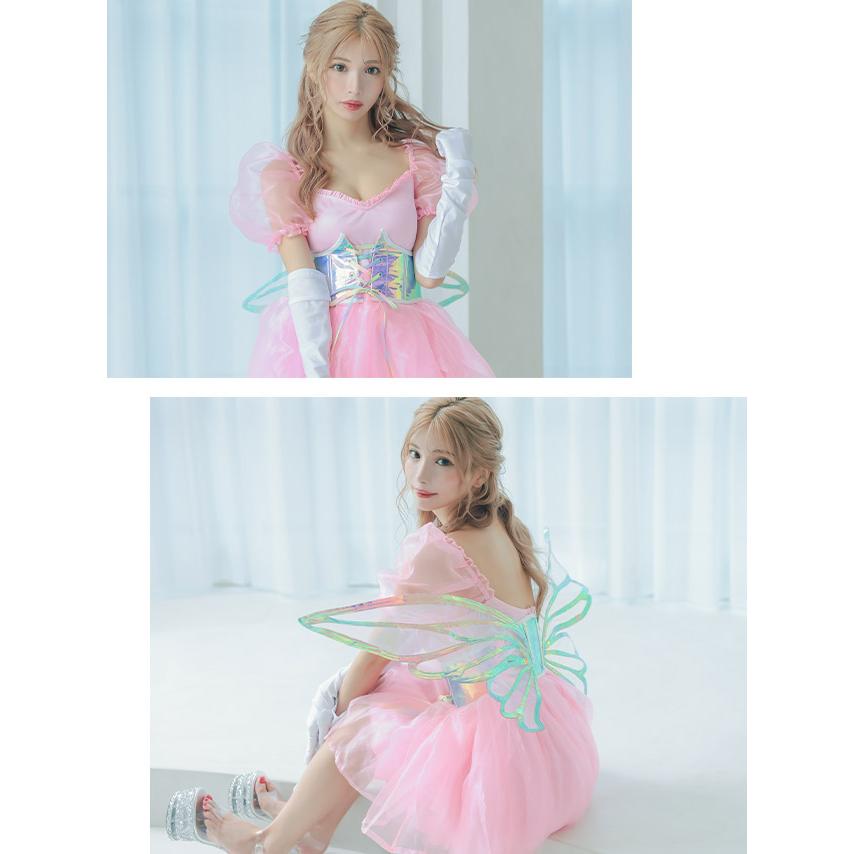 Tika ハロウィン コスプレ フェアリー 蝶々 1点セット Tika ハロウィン コスプレ フェアリー 蝶々 1点セット