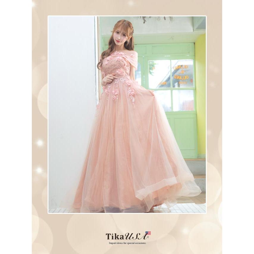 Tika キャバドレス ロングドレス ラメ オフショル チュール Tika キャバドレス ロングドレス ラメ オフショル チュール