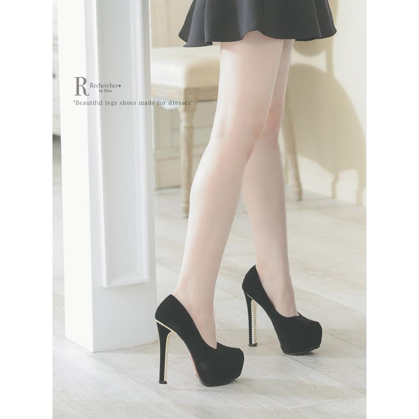 Tika パンプス キャバ ヒール ブラック 13.5cmヒール 黒 Tika パンプス キャバ ヒール ブラック 13.5cmヒール 黒
