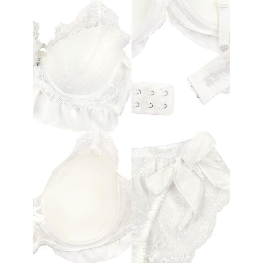 Tika（ティカ） ブラジャー ショーツセット 下着 女性 下着レディース 上下セット 下着 勝負下着 リボン 花柄 刺繍レース ブラ 2点 ...