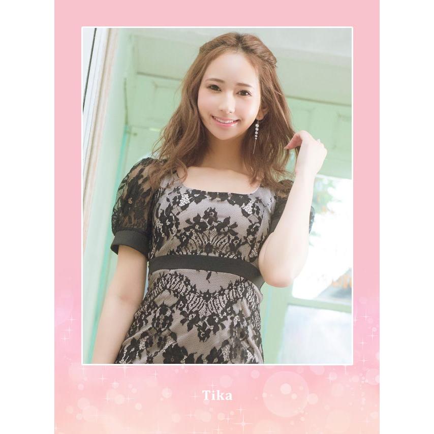 Tika キャバドレス 半袖 大人 ミディアムドレス 膝丈 大きいサイズ キャバ ドレス 着痩せ ミニワンピース キャバ嬢 : Tika ヤフーショッピング店 - 通販 - Yahoo!ショッピング