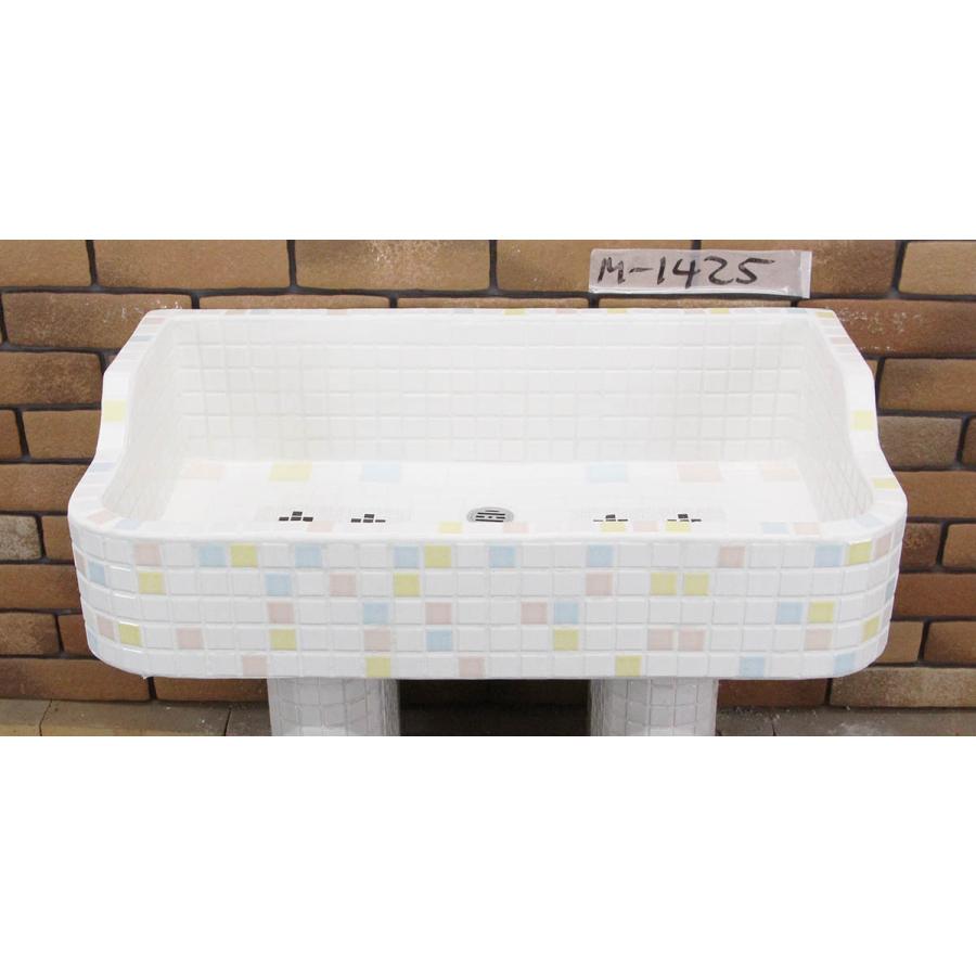 昭和レトロなタイル流し台MサイズM-1425タイル流し シンク : タイルショップたまがわYahoo!店 - 通販 - Yahoo!ショッピング