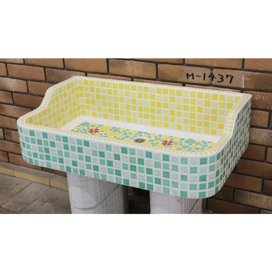 昭和レトロなタイル流し台MサイズM-1437タイル流し シンク : タイルショップたまがわYahoo!店 - 通販 - Yahoo!ショッピング