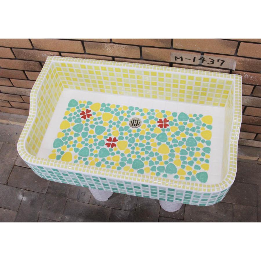 昭和レトロなタイル流し台MサイズM-1437タイル流し シンク : タイルショップたまがわYahoo!店 - 通販 - Yahoo!ショッピング