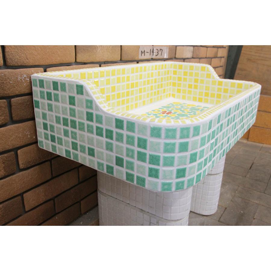 昭和レトロなタイル流し台MサイズM-1437タイル流し シンク : タイルショップたまがわYahoo!店 - 通販 - Yahoo!ショッピング