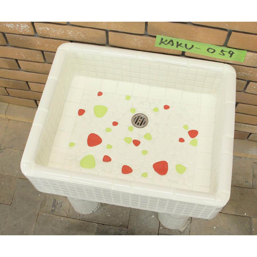 ガーデンシンク おしゃれタイル流し台 新タイル流し台 角形 kaku-059 : nagasi-sin-kaku-059 : タイルショップたまがわYahoo!店 - 通販 - Yahoo ...