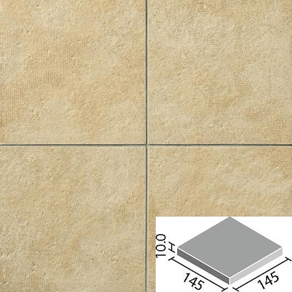 LIXIL カリッサ 150mm角平(バラ) CAL-150/4 / INAX 外装床タイル 玄関床 屋外床 : タイルショップヤマシタ - 通販 - Yahoo!ショッピング