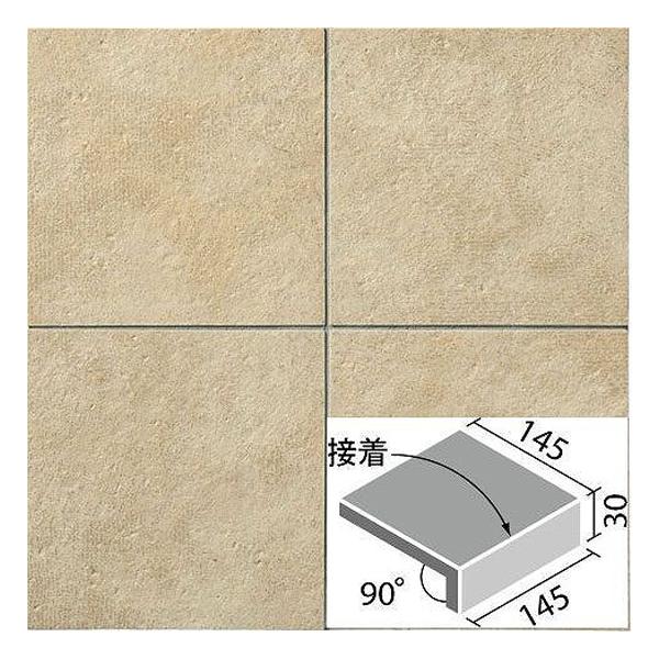 LIXIL カリッサ 150mm角垂れ付き段鼻（接着）(バラ) CAL-151/4 / INAX 外装床タイル 玄関床 屋外床 : タイルショップヤマシタ - 通販 - Yahoo!ショッピング