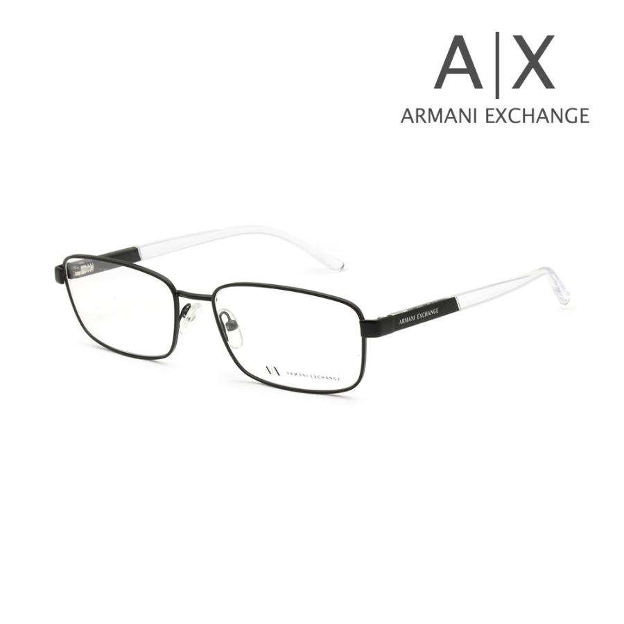 ARMANI EXCHANGE アルマーニ エクスチェンジ 眼鏡 フレーム のみ AX1050 6000 56 ブラック ノーズパッド メンズ ...