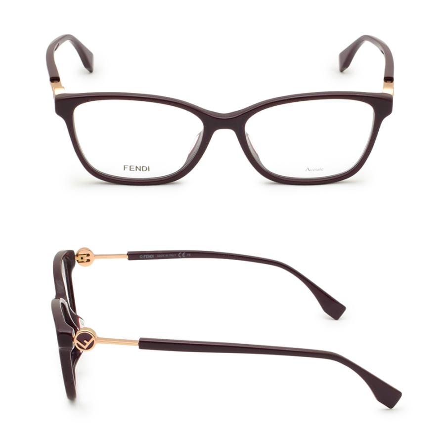 FENDI フェンディ メガネ フレーム FF 0363/F LHF 53 バーガンディー アジアンフィット レディース : タイムクラブ Yahoo!店 - 通販 - Yahoo!ショッピング