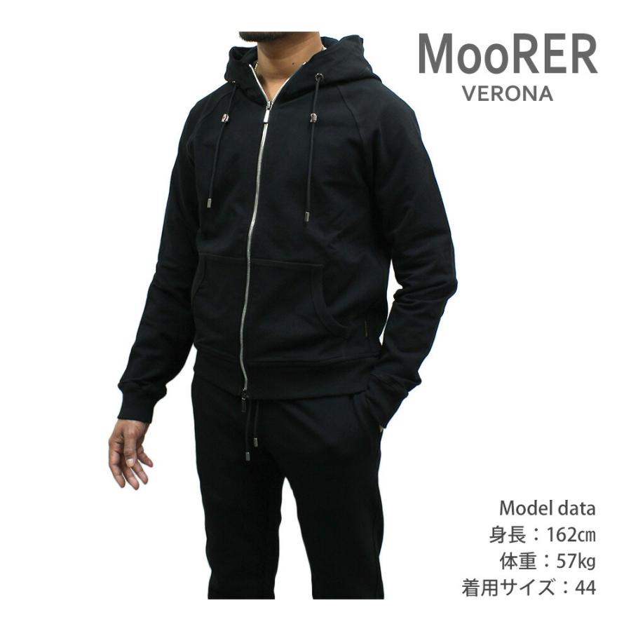 MOORER 2024秋冬 ムーレー セットアップ NORCIA TUTA-RAF NERO ブラック パーカー/パンツ : タイムクラブ Yahoo!店 - 通販 - Yahoo!ショッピング