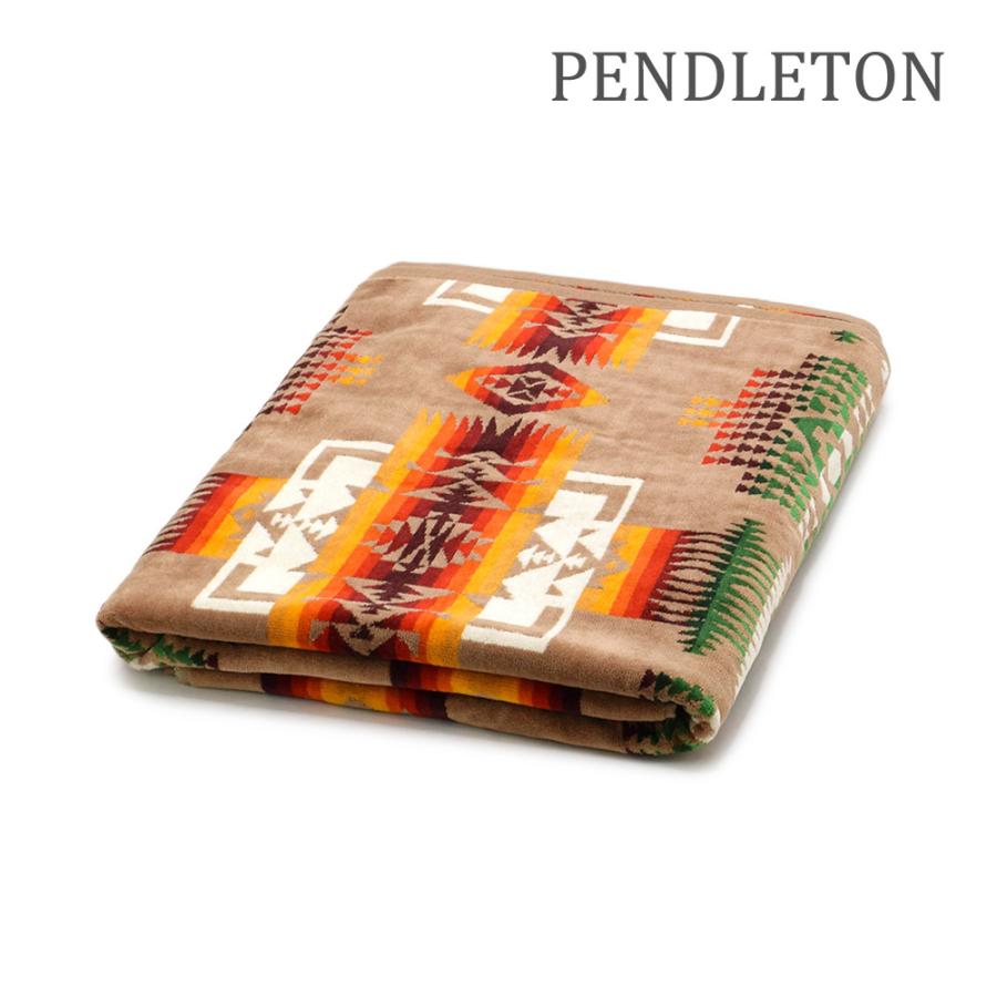 PENDLETON ペンドルトン スパタオル XB233-51114 CHIEF JOSEPH KAHKI ブランケット JACQUARD SPA TOWL : タイムクラブ Yahoo!店 ...