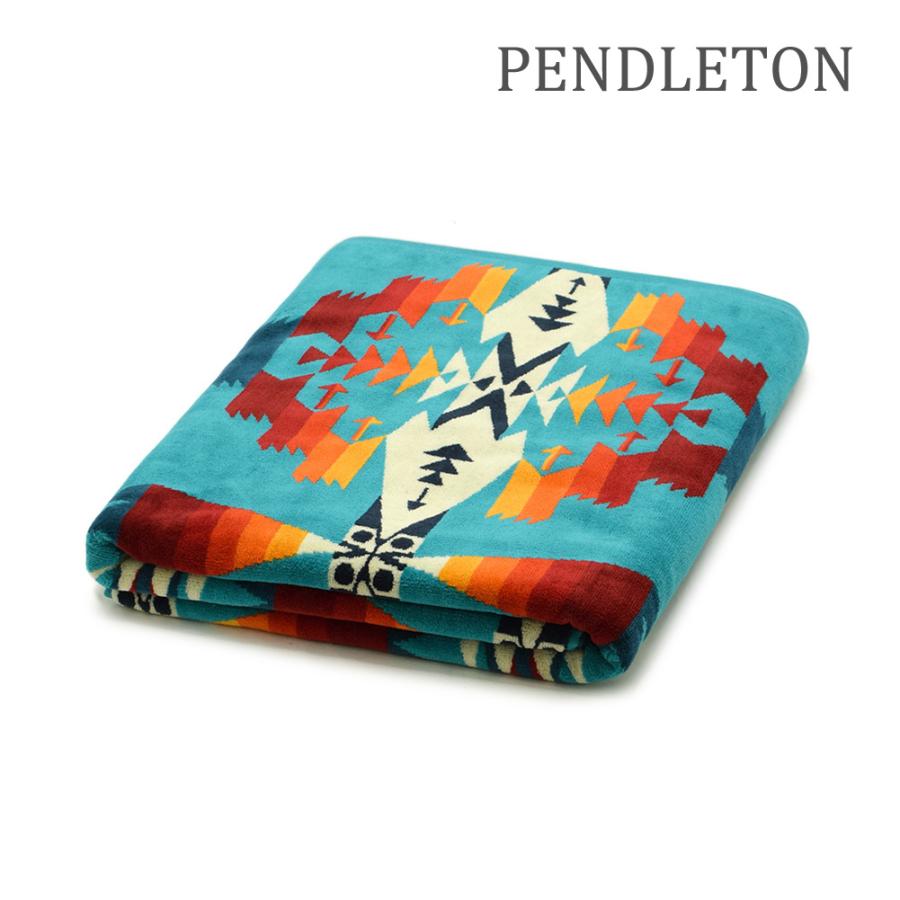 PENDLETON ペンドルトン スパタオル XB233-53508 TUCSON TURQUOISE ブランケット JACQUARD SPA TOWL : タイムクラブ Yahoo!店 ...