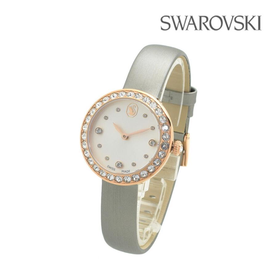 SWAROVSKI（スワロフスキー） 腕時計 レディース 5710105 Matrix tennis ローズゴールド/グレー レザー ...