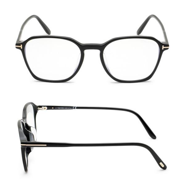 TOM FORD トムフォード メガネ 伊達眼鏡 フレーム FT5804-F-B/V-001 53 メンズ 正規品 TF5804-F-B ...