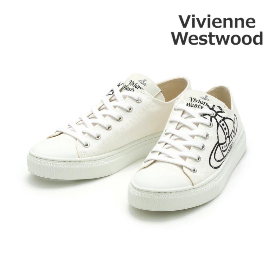 Vivienne Westwood ヴィヴィアンウエストウッド 靴 PLIMSOLL LOW TOP 2.0 75020005M-W0165-A401 ホワイト メンズ スニーカー : タイム ...