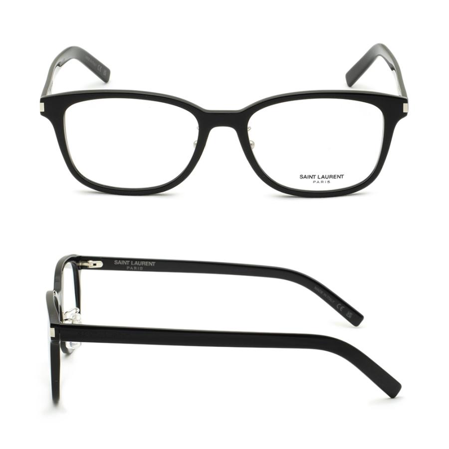 SAINT LAURENT 国内正規品 サンローラン メガネ 眼鏡 フレーム のみ SL288/J SLIM 001 ブラック アジアンフィット メンズ レディース ユニセックス : タイム ...