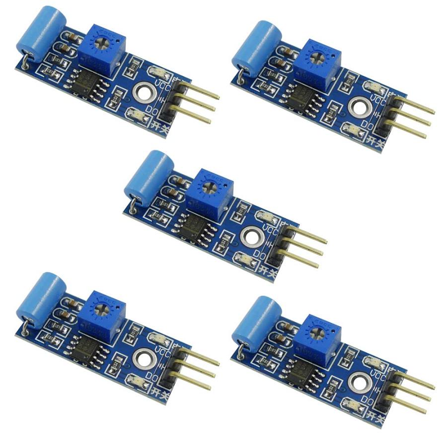 KKHMF 5個 SW-420 常時閉型 振動センサーNC型振動 警報器センサーモジュールArduinoと互換 : ラ・ティモア - 通販 ...