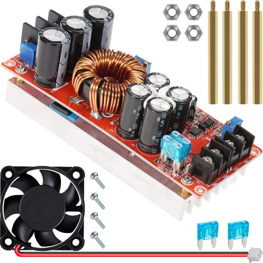 DAOKAI 1200Wブーストコンバータモジュール20A DC可変電圧レギュレータ10?60V?12?83Vステップアップコンバータ定電流ハイパワー : ラ・ティモア - 通販 ...