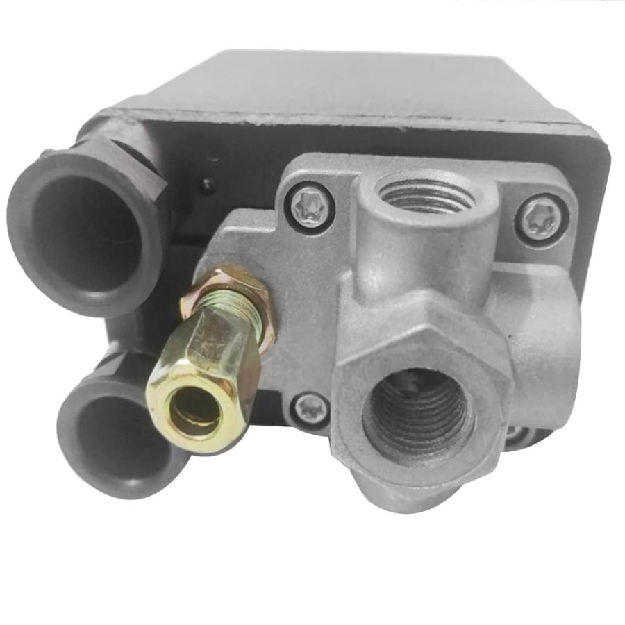 Limnyves エアーコンプレッサー 圧力スイッチ コントロールバルブ 220-240V 5-8Kgs エアーコンプレッサー エアーポンプ ...