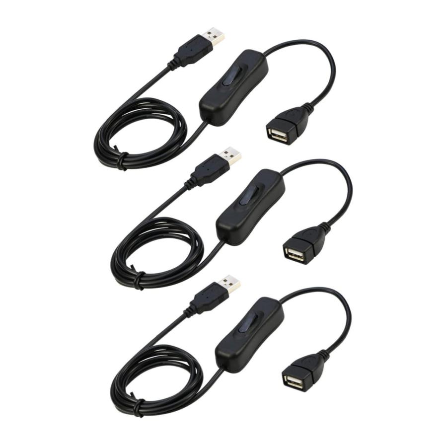 ?YFFSFDC USB 延長ケーブル オン/オフスイッチ付き A オス メス ON/OFF USBスイッチ データ転送をサポー : ラ・ティモア - 通販 - Yahoo!ショッピング