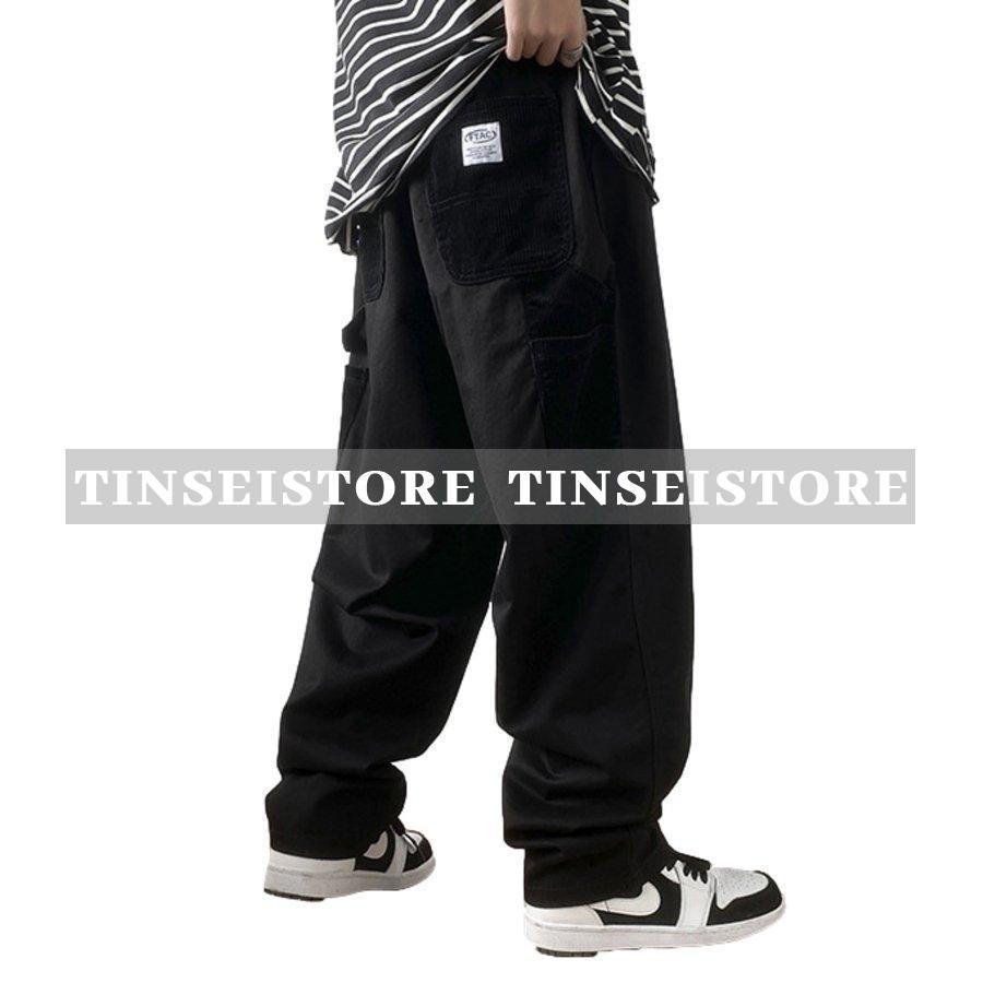 メンズ ワイドパンツ ズボン おしゃれ ゆったり ロングパンツ カジュアル ウエストゴム 無地 カーゴパンツ 冬 春 大きいサイズ : TINSEIヤフー店 - 通販 - Yahoo!ショッピング