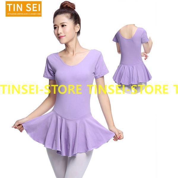 バレエ レオタード 大人用 Vネック ジュニア 半袖 新体操 バレエ用品 スカート付き 練習用 ダンス ストレッチ レッスン 無地 :tin924-dnc360:TINSEIヤフー店 - 通販 ...