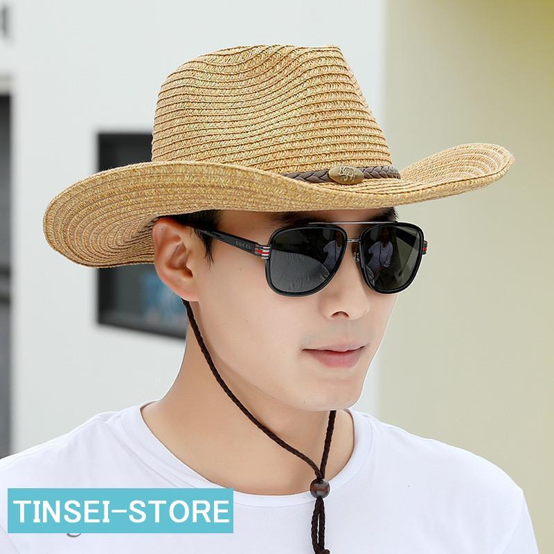 麦わら帽子 帽子 メンズ レディース あご紐付き 中折れ ストローハット UVカット帽子 つば広 熱中症対策 通気性 紳士 涼しい UV対策 : TINSEIヤフー店 - 通販 - Yahoo ...
