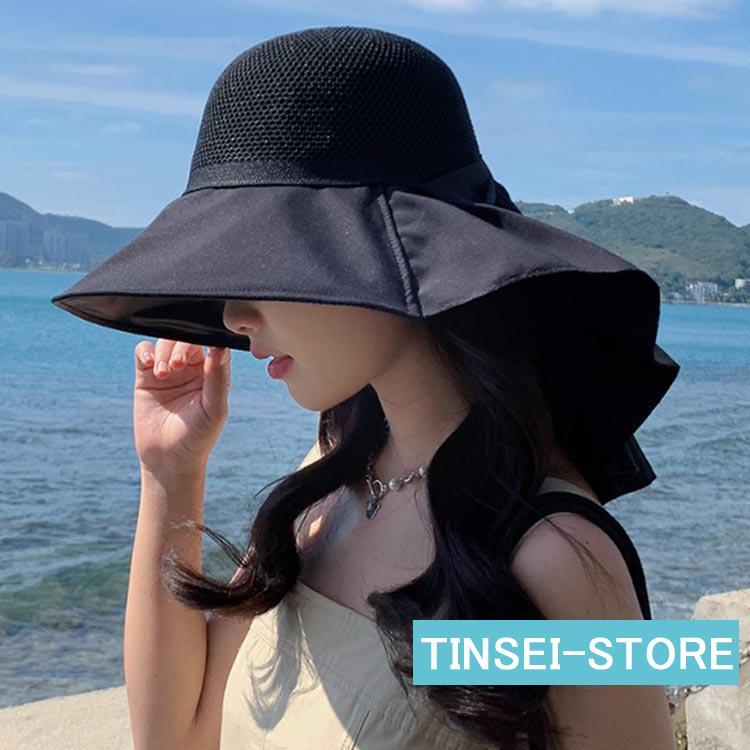 uvカット ぼうし 夏 日除け帽子 春夏 リボンたれ付き 大きめ 日よけ レディース 日焼け防止 遮光 首の後ろ UV つば広帽子 ギフ : TINSEIヤフー店 - 通販 - Yahoo ...